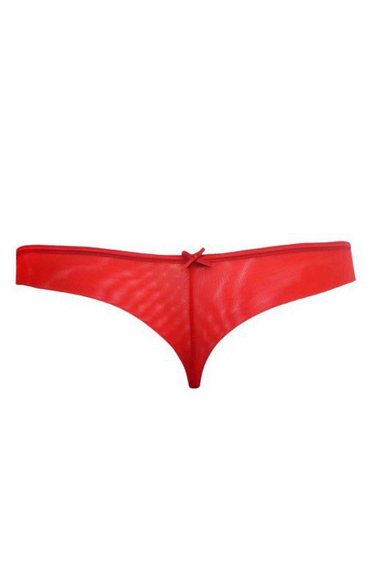 Koronkowe stringi damskie czerwone Romance LV-ST20 | czerwony | Intymna.pl